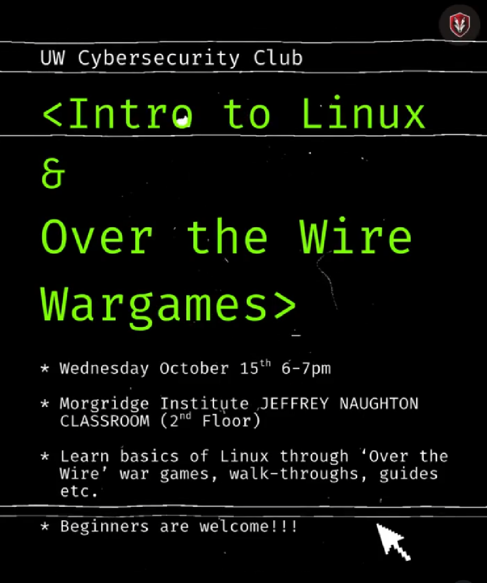 Introduction to Linux & Wargames - Cybersecurity UW