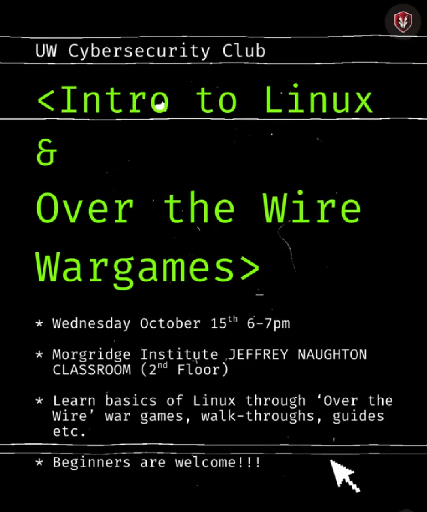 Introduction to Linux & Wargames - Cybersecurity UW